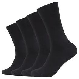 Socken Camano "ca-soft", Damen, Gr. 39-42, schwarz, Baumwollmischung, unifarben, normal, Socken Socken, verst&auml;rkter Fersen- und Zehenbereich