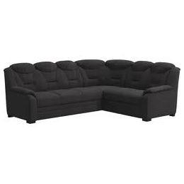 Ecksofa COTTA "Marcus L-Form", schwarz, B:263cm H:99cm T:211cm, 64% Polyurethan, 25% Polyester, 11% Baumwolle, Sofas, Ecksofa, wahlweise mit Bettfunktion & Stauraum
