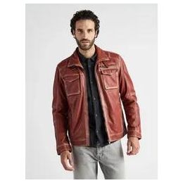 Bikerjacke JCC "31020345", Herren, Gr. 54, braun (oxy fire), Obermaterial: 100% Lammleder; Futter: 100% Baumwolle; &Auml;rmelfutter: 100% Polyester, Jacken