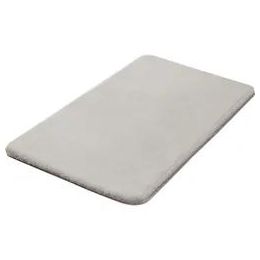 Badematte Kleine Wolke "Cony", grau (silbergrau), H:25mm, Polyester, Badematten, Badematte, Badteppich, Fell-Optik, Uni Farben, besonders weich & kuschelig