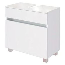 Waschbeckenunterschrank Welltime "Baabe", wei&szlig;, B:60cm H:55cm T:35cm, Holzwerkstoff, Schr&auml;nke, Waschbeckenunterschrank, Badm&ouml;bel Breite 60 cm, h&auml;ngende Montage