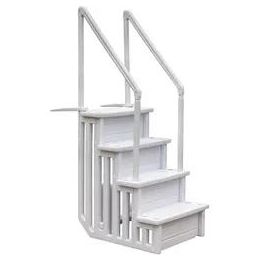 Poolleiter GRE "Treppe Easy Entry Synthetic EPE30", wei&szlig;, B:60cm H:206cm, Kunststoff, Leitern, BxH: 60 x 206 cm