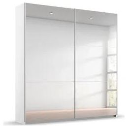 Schwebet&uuml;renschrank Rauch "Kleiderschrank Schrank Garderobe REFLECT", wei&szlig; (alpinwei&szlig;), B:175cm H:210cm T:59cm, Holzwerkstoff, Schr&auml;nke, Schwebet&uuml;renschrank, inkl. praktischer Innenausstattung mit 2 Stoffboxen MADE IN GERMANY