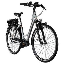 Z&uuml;ndapp E-Bike Z&Uuml;NDAPP "X200 - Bosch Mittelmotor" Gr. 51, silber (silber, schwarz), Elektrofahrr&auml;der, 51cm, 28 Zoll (71,12cm), Pedelec, Elektrofahrrad f&uuml;r Damen u. Herren