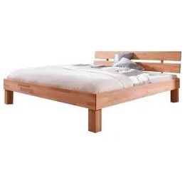 Massivholzbett Relita "Julia, Deal f&uuml;r begrenzte Zeit", beige (buche ge&ouml;lt), B:185cm H:75cm L:212cm, Betten, Massivholzbett, stabverleimte Buche, oberfl&auml;che ge&ouml;lt, verschiedene Breiten
