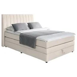 Boxspringbett Alina "Marvin", wei&szlig; (wei&szlig; xbo 1), B:151cm L:212cm, Struktur fein XBO (100% Polyester), Komplettbetten, Boxspringbett, inklusive Bettkasten und Topper, in diversen Ausf&uuml;hrungen