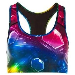 Sport-Bustier WINSHAPE "SB101-Cosmic", Damen, Gr. XL, Normalgr&ouml;&szlig;en, bunt (cosmic), 80% Polyester, 20% Elasthan, BHs BH Sport Bustiers