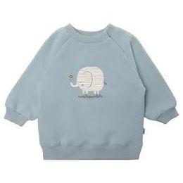 Sweatshirt Liliput "Elefant", M&auml;dchen, Gr. 110/116, blau (hellblau), 80% Baumwolle, 20% Polyester, bedruckt, normal, Rundhals, Sweatshirts Sweatshirt, aus weichem Material mit Baumwolle