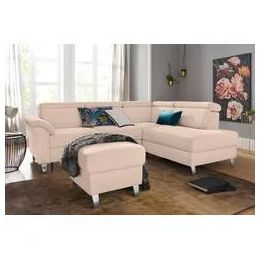 Sit & More Ecksofa SIT & MORE "Arngast L-Form", beige (creme), B:245cm H:84cm T:194cm, Sofas, Ecksofa, inklusive Kopfteilverstellung und Federkern, Topseller