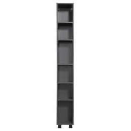 Hochschrank Welltime "Trento, Badm&ouml;bel, Badregal, Regal, Breite 25 cm", grau (grafit), B:25cm H:180cm T:25cm, Schr&auml;nke, Hochschrank, Standregal, Badezimmer-Regal, f&uuml;r viel Stauraum
