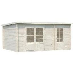 Gartenhaus Palmako "Ella", beige (naturbelassen), ohne Fu&szlig;boden, ohne Dacheindeckung, Massivholz, Gartenh&auml;user, Gartenhaus, 13,1 m2