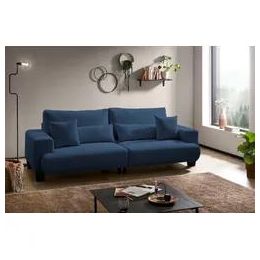 Big-Sofa exxpo - SOFA FASHION "Big Ayo, Megasofa, toller Sitzkomfort, modern & zeitlos, Cord Bezug", blau (navy), B:254cm H:89cm T:109cm, Sofas, Big-Sofa, inkl. loser R&uuml;cken- und Zierkissen, frei im Raum stellbar, navy