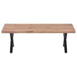 Couchtisch Inosign "Conri", schwarz (natur, schwarz, schwarz, natur, wildeiche), B:120cm H:40cm T:60cm, MDF mit Dekor Wildeiche, Gestell Metall, Tische, Holz-Couchtische Couchtisch Eckige Couchtische, mit X-Gestell