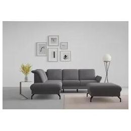 Sit & More Ecksofa SIT & MORE "Fashion L-Form", braun (espresso), B:250cm H:84cm T:207cm, Sofas, Ecksofa, wahlweise mit Kopfteilverstellung und Vorziehsitz, motorisch