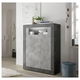 Highboard Home Affaire "Urbino", grau (schieferfarben, beton), Sideboards, Highboard, Breite 110 cm