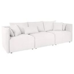 3-Sitzer OTTO HOME "N&ouml;re", beige (creme), B:262cm H:74cm T:90cm, Struktur fein (100% Polyester), Sofas, 3 Teile, in vielen Bezugsqualit&auml;ten und Farben s. auch "N&ouml;re"
