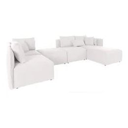 Wohnlandschaft OTTO HOME "N&ouml;re U-Form", beige (creme), B:340cm H:74cm T:172cm, Struktur fein (100% Polyester), Sofas, Wohnlandschaft, 5 Teile, in vielen Bezugsqualit&auml;ten und Farben s. auch "N&ouml;re"