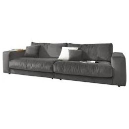 Big-Sofa 3C Candy "Enisa II", grau, B:290cm H:86cm T:127cm, 85% Polyester, 15% Viskose, Sofas, Big-Sofa, incl. 1 Flatterkissen, Wahlweise mit Flecken-Schutz-Bezug Easy care