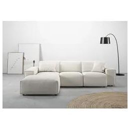 Ecksofa Home Affaire "Glimminge L-Form auch in Breitcord, Feincord + Easy care-Bezug", wei&szlig; (snow), B:264cm H:71cm T:191cm, 12% Polyaxryl, 88% Polyester, Sofas, Ecksofa, Breite 264, Zierkissen