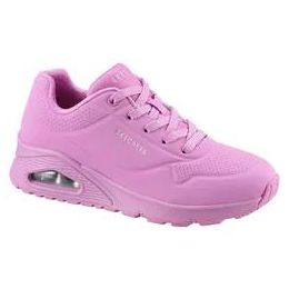 Sneaker Skechers "Street Uno - Stand on Air", Damen, Gr. 39, rosa, Lederimitat, Schuhe Sneaker, Freizeitschuh, Halbschuh, Schn&uuml;rschuh mit Memory Foam, Topseller