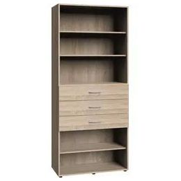 Standregal wimex "Multiraumkonzept", braun (eiche s&auml;gerau, nachbildung), B:80cm H:185cm T:40cm, Holzwerkstoff, Regale, Standregal, planbar und erweiterbar