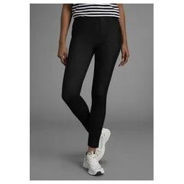 Jogg Pants Arizona "High Waist", Damen, Gr. 34, N-Gr, schwarz, Jersey, Obermaterial: 62% Baumwolle, 28% Polyester, 10% Elasthan, Basic, skinny fit kn&ouml;chellang, Jeans, extra-eng geschnitten, kn&ouml;chellange Beinform, hoher Bund