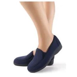 Classic Dog Hausschuh CLASSIC, Damen, Gr. 42, blau (marine), Textil, Schuhe Slipper Hausschuh