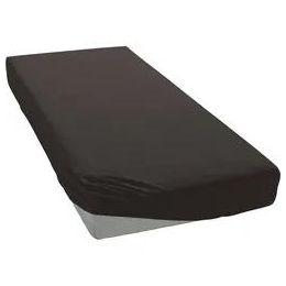 Spannbettlaken OTTO HOME "BLACKBERRY 100% Baumwolle", schwarz, B:180cm L:200cm, Jersey, Obermaterial: 100% Baumwolle, Bettlaken, Spannbettlaken, f&uuml;r hohe Matratzen bis 28 cm, Bettlaken, Spannbetttuch, pflegeleicht, Topseller