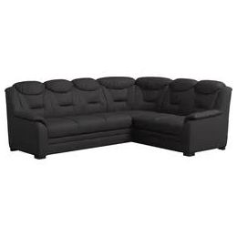 Ecksofa COTTA "Marcus L-Form", schwarz, B:263cm H:99cm T:211cm, 64% Polyurethan, 25% Polyester, 11% Baumwolle, Sofas, Ecksofa, wahlweise mit Bettfunktion & Stauraum
