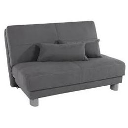 Schlafsofa Home Affaire "Gina", grau (ash), B:120cm H:86cm T:195cm, Sofas, Schlafsofa, mit einem Handgriff vom Sofa zum Bett