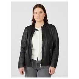 Lederjacke Maze "42021317", Damen, Gr. 44, schwarz, Obermaterial: 100% Lammleder. Futter: 100% Polyester. &Auml;rmelfutter: 100% Polyester, Jacken