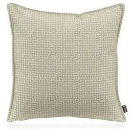HOCK Dekokissen H.O.C.K. "Bobo", gr&uuml;n (lindgr&uuml;n, gemustert), B:50cm H:10cm L:50cm, Baumwolle, Polyester, Dekokissen_Sitzkissen_Kissenh&uuml;llen, mit Jaquard-Struktur, Kissenh&uuml;lle mit F&uuml;llung, 1 St&uuml;ck