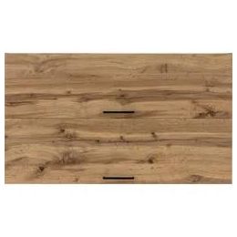 Klapph&auml;ngeschrank KOCHSTATION "KS-Trier", grau (wotaneiche, grafit), B:100cm H:57cm T:34cm, Holzwerkstoff, MDF, Schr&auml;nke, mit 2 Klappen, Breite 100 cm