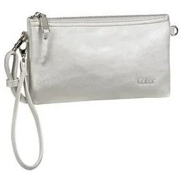 Abendtasche Gabor "Emmy", Damen, Gr. B/H/T: 22,5cm x 13,5cm x 4,5cm, silber (silberfarben), Polyurethan, Polyurethan (PU), clean, gepflegt, Taschen Abendtasche, aus weichem Lederimitat als praktisch l&auml;ssige "Bag in Bag" tragbar