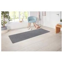 L&auml;ufer Hanse Home EXCLUSIV "Liberty", grau, B:80cm H:7mm L:300cm, Polypropylen, Teppiche, L&auml;ufer, Uni-Meliert, robust, kr&auml;ftige Farben, rundherum farbige Kettelung