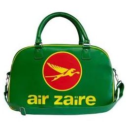 Schultertasche logoshirt "Umh&auml;ngeAir Zaire - Airlines", Damen, Gr. B/H/T: 17cm x 30,5cm x 47cm, gr&uuml;n, Lederimitat, mehrfarbig, Taschen Schultertasche, mit Air Zaire Airlines-Frontdruck