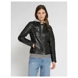 Lederjacke Mustang "31022111", Damen, Gr. S, schwarz, Obermaterial: 100% Lammleder. Futter: 100% Baumwolle. &Auml;rmelfutter: 100% Polyester, Jacken