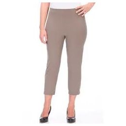 7/8-Hose KjBRAND "Susie Sensitiv 7/8", Damen, Gr. 44, N-Gr, grau (taupe), Web, Obermaterial: 75% Elasthan, 25% Polyamid, bequem 7/8-L&auml;nge, Hosen 7/8-Hose, mit hohem Elasthan-Anteil