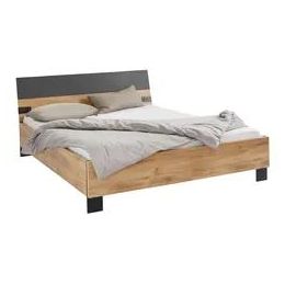 Futonbett wimex "Malm&ouml;, Bett Made in Germany", grau (plankeneichefarben, graphit), B:168cm H:94cm L:210cm, Betten, Futonbett, im beliebten Industrial look, 3 Breiten zur Auswahl