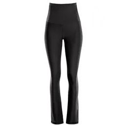 Leggings WINSHAPE "Functional Comfort BCHWL103C", Damen, Gr. L, Normalgr&ouml;&szlig;en, schwarz, 85% Polyester, 15% Elasthan, Hosen Leggings, Boot Cut