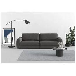 Big-Sofa Trendmanufaktur "Bourbon Mega, bequem, viel Platz, Breite 264cm", grau (beluga), B:264cm H:84cm T:126cm, 100% Polyester, Sofas, Big-Sofa, extra tiefe Sitzfl&auml;che, wahlweise mit Sitztiefenverstellung bestellbar