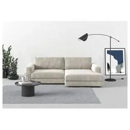 Ecksofa Trendmanufaktur "Bourbon, Mega Designsofa mit tollem Sitzkomfort, Breite 250cm, L-Form", beige (sand), B:250cm H:84cm T:176cm, 88% Polyester, 12% Polyacryl, Sofas, Ecksofa, extra tiefe Sitzfl&auml;che, wahlweise mit Sitztiefenverstellung