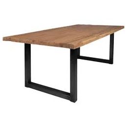 SIT-M&Ouml;BEL Esstisch SIT "Tops&Tables", schwarz (eisen schwarz), B:220cm H:78cm T:100cm, Tische, Rechteckiger Esstisch Esstisch Holz-Esstische K&uuml;chentisch, mit rustikaler Tischplatte aus recyceltem Altholz Teak