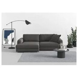 Ecksofa Trendmanufaktur "Bourbon, Mega Designsofa mit tollem Sitzkomfort, Breite 250cm, L-Form", grau (beluga), B:250cm H:84cm T:176cm, 100% Polyester, Sofas, Ecksofa, extra tiefe Sitzfl&auml;che, wahlweise mit Sitztiefenverstellung