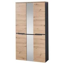Garderobenschrank Innostyle "MEMPHIS, TOPSELLER", braun (artisan eiche), B:105cm H:192cm T:38cm, ABS-Kunststoff, Dekorfolie, Hartfaserplatte, Holzwerkstoff, MDF, Schr&auml;nke, Garderobenschrank, Artisan Eiche Optik, viel Stauraum