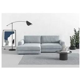 Ecksofa Trendmanufaktur "Bourbon, Mega Designsofa mit tollem Sitzkomfort, Breite 250cm, L-Form", grau, B:250cm H:84cm T:176cm, 92% Polyester, 8% Nylon, Sofas, Ecksofa, extra tiefe Sitzfl&auml;che, wahlweise mit Sitztiefenverstellung