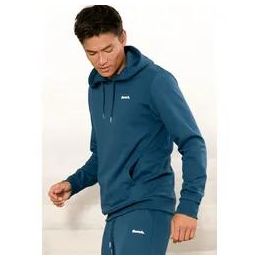 Hoodie BENCH. LOUNGEWEAR, Herren, Gr. 48/50 (M), blau (petrol), angeraute Sweatware, Obermaterial: 60% Baumwolle, 40% Polyester, unifarben, Basic, bequem normal, Rundhals, angesetztes B&uuml;ndchen, Sweatshirts Hoodie, Sweatshirt mit Kapuze und seitlichen Taschen, Baumwollmischung