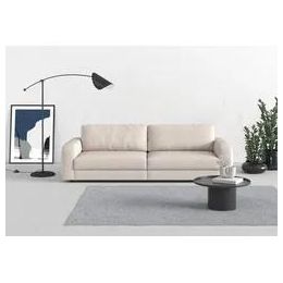 Big-Sofa Trendmanufaktur "Bourbon Mega, bequem, viel Platz, Breite 264cm", grau (dove), B:264cm H:84cm T:126cm, 100% Polyester, Sofas, Big-Sofa, extra tiefe Sitzfl&auml;che, wahlweise mit Sitztiefenverstellung bestellbar