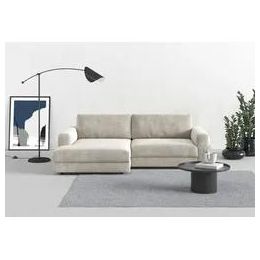 Ecksofa Trendmanufaktur "Bourbon, Mega Designsofa mit tollem Sitzkomfort, Breite 250cm, L-Form", beige (sand), B:250cm H:84cm T:176cm, 88% Polyester, 12% Polyacryl, Sofas, Ecksofa, extra tiefe Sitzfl&auml;che, wahlweise mit Sitztiefenverstellung