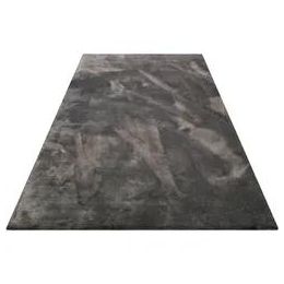 Teppich Wecon Home BASICS "Vanessa" Gr. 1, grau (schiefer), B:70cm H:20mm L:140cm, Kunstfaser, Teppiche, Teppich, besonders weich durch Mikrofaser, Wohnzimmer